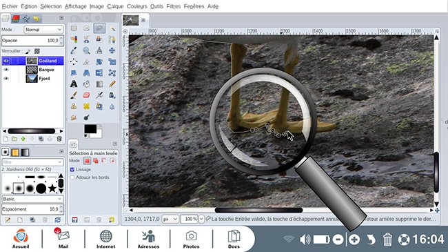Gimp - Créer un montage photo grâce aux calques - Fiches pratiques (Ordissimo v4, Ordissimo v3 ...