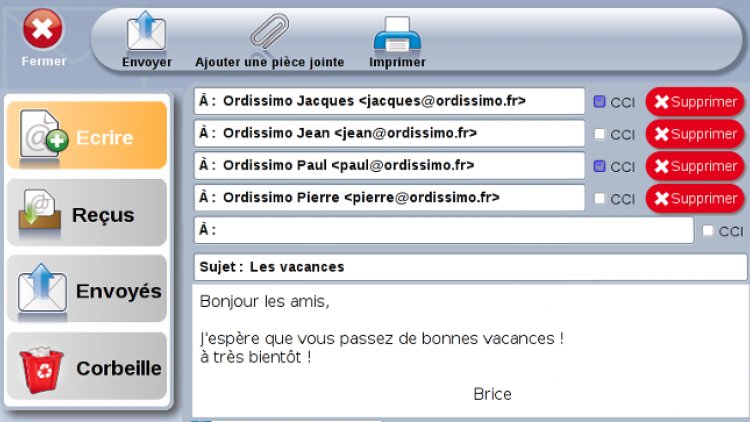 Comment envoyer un mail en copie cachée (CCI) - Fiches pratiques Ordissimo (Ordissimo v3 ...
