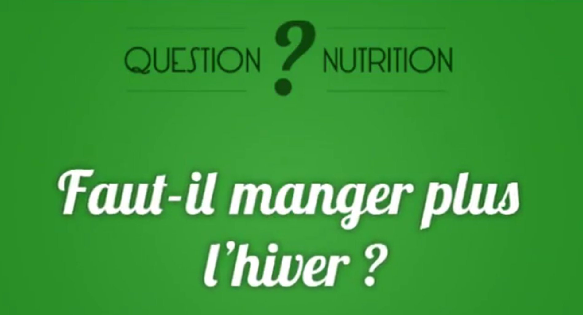 Faut-il manger plus l’hiver ? | Ordissinaute